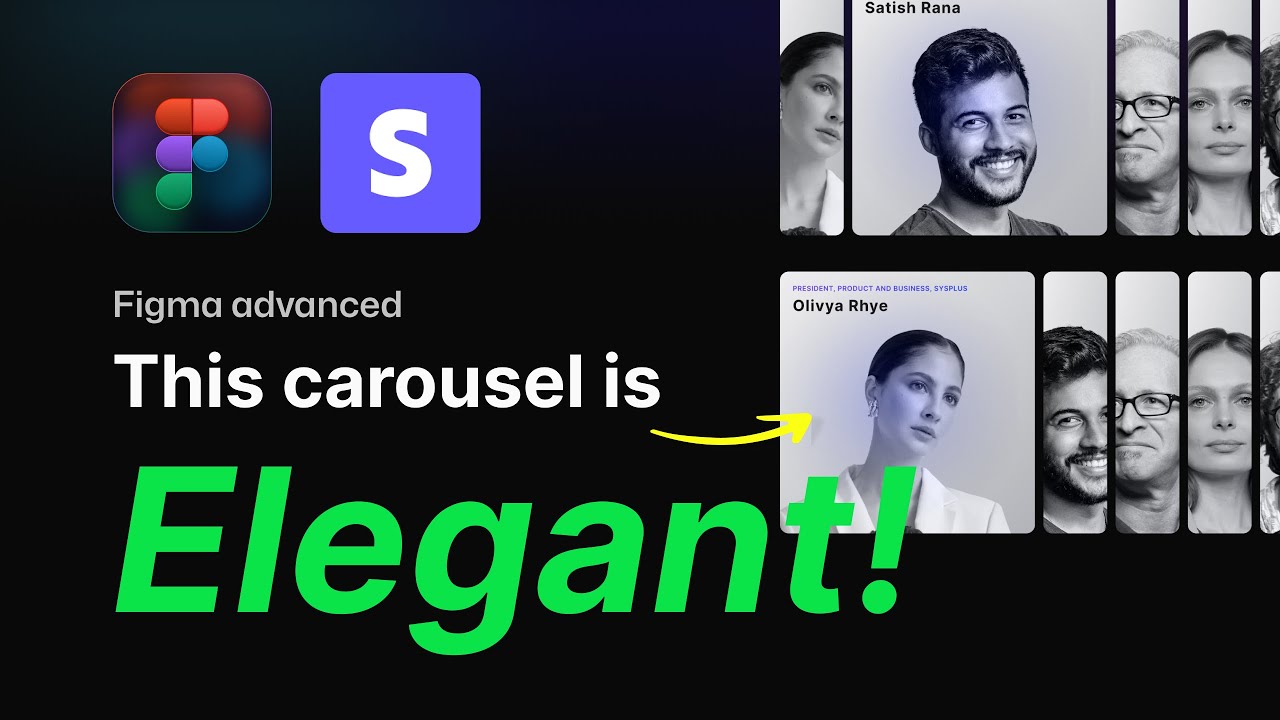 Simplest Yet Elegant Carousel Animation Figma Prototype Tutorial