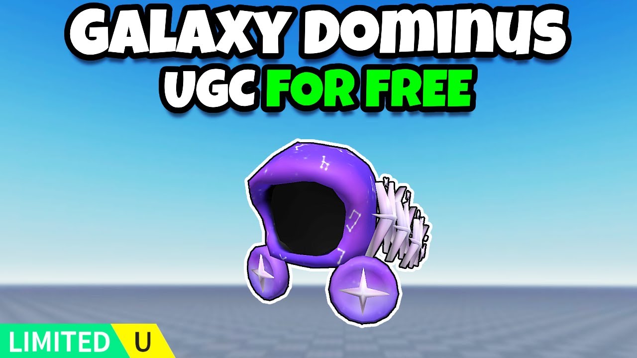 Free Limited Ugc How To Get Galaxy Dominus For Free Roblox Youtube