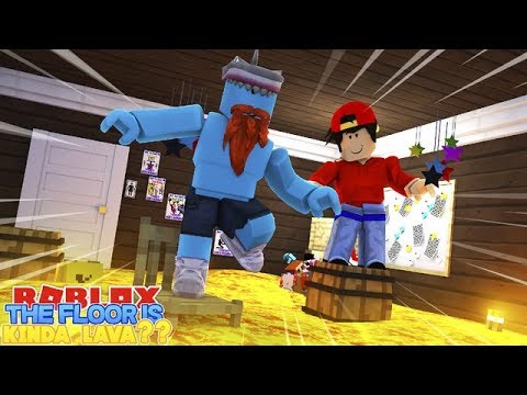 The Floor Is Lava Kinda W Little Ropo Sharky Gaming Roblox