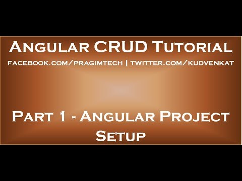 Angular Project Setup Youtube
