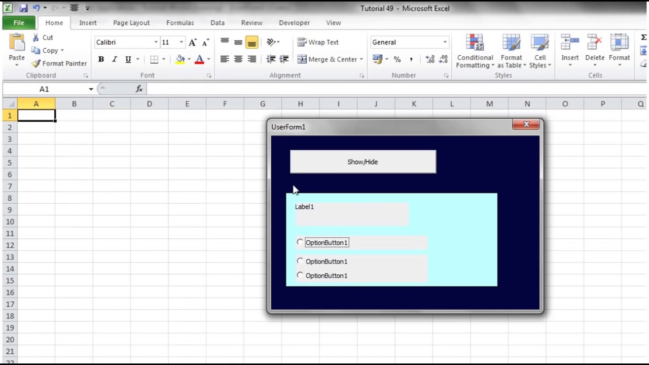 Excel 2010 Vba Tutorial 49 Userforms Frames Youtube