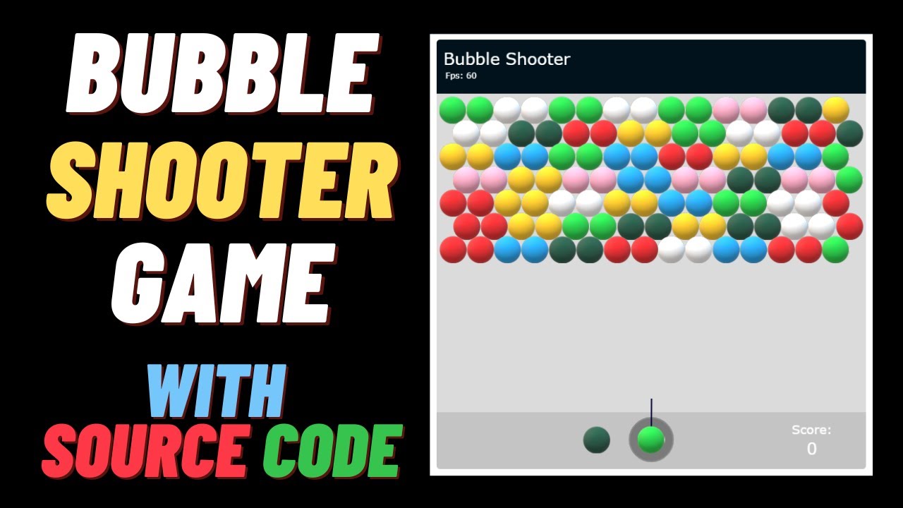 How To Make Javascript Bubble Shooter Game Project Tutorial Learn