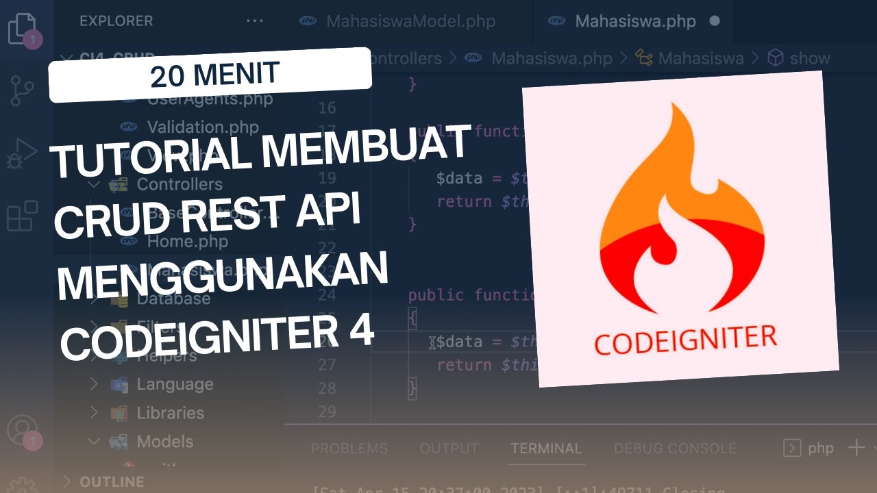 Codeigniter 4 Membuat Rest Api Crud Youtube