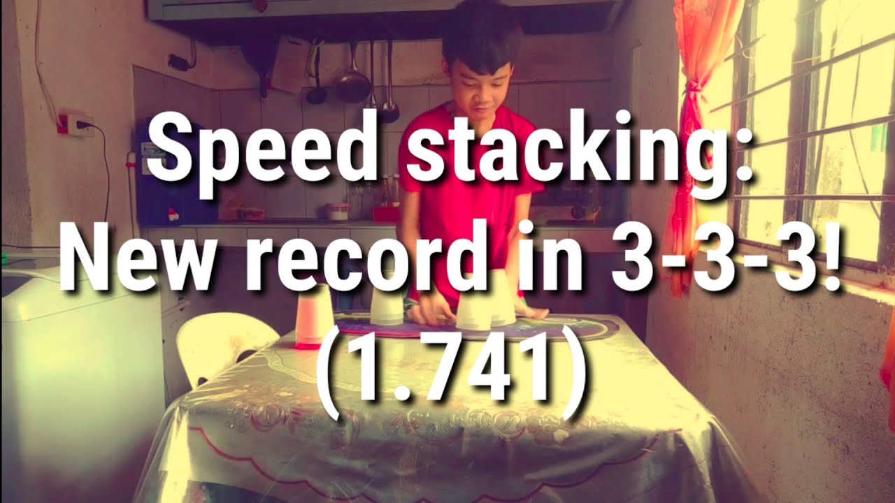 Speed Stacking New Record In 333 Youtube