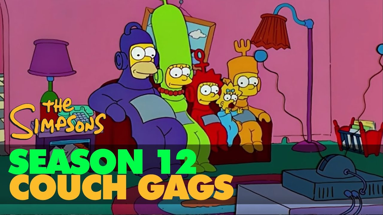 The Simpsons 4k Season 12 Best Couch Gag Compilation Youtube