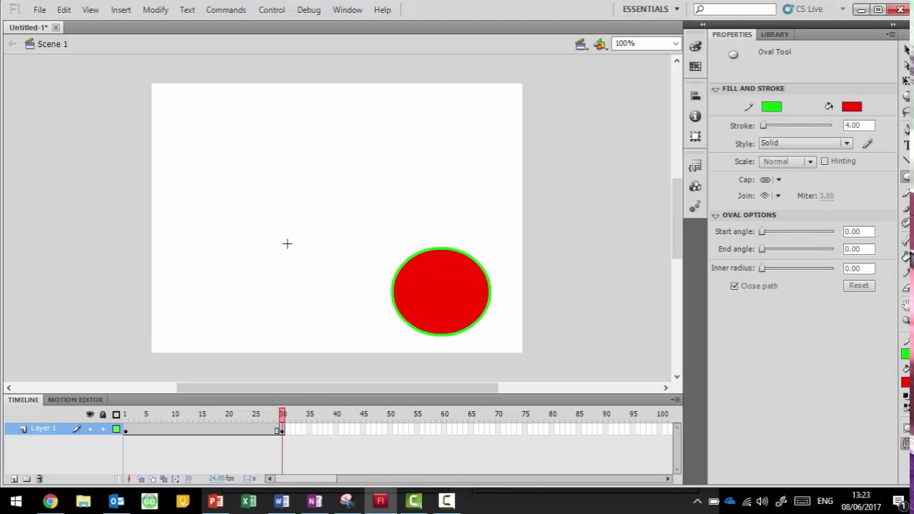 Flash Shape Tween Youtube