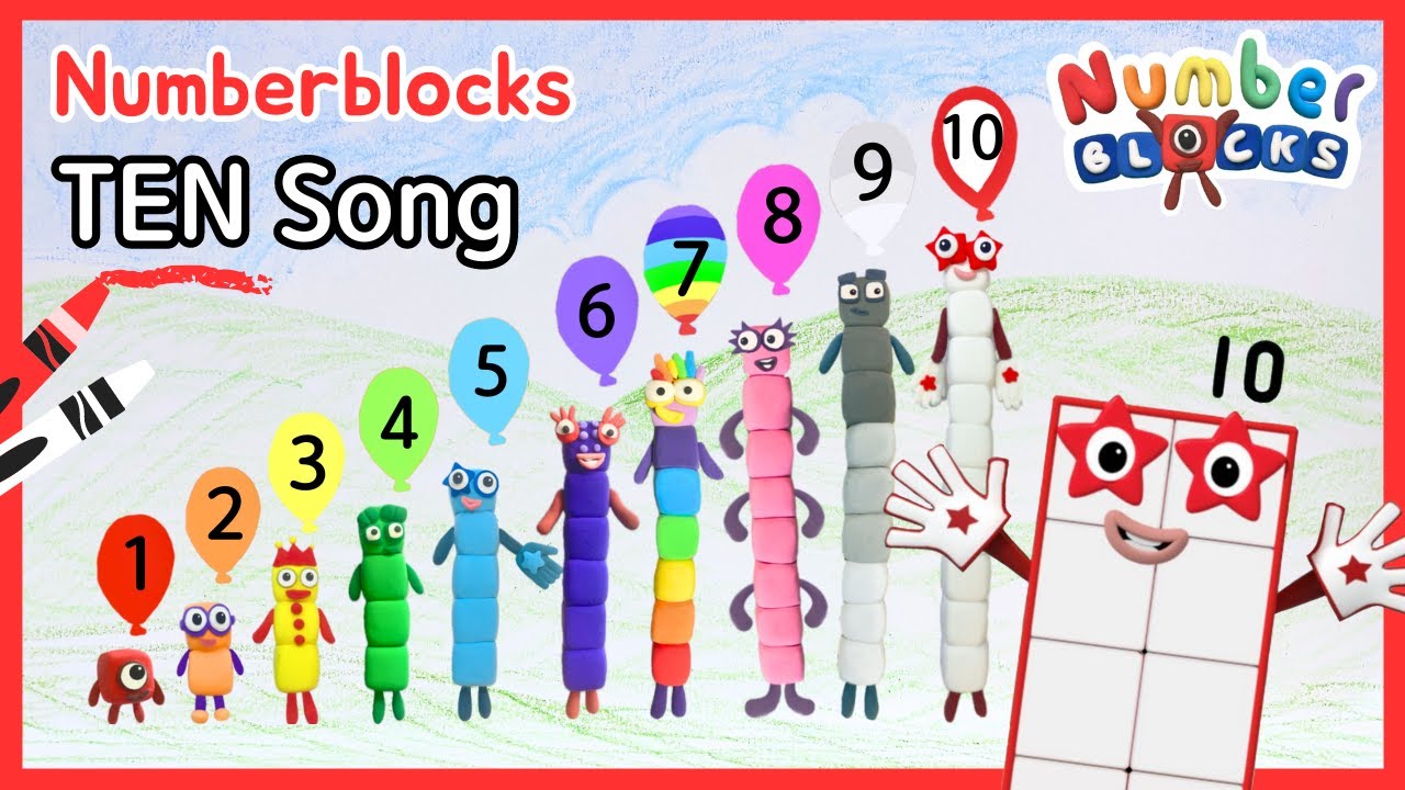 숫자송 Numberblocks 10 Song 넘버블럭스 노래 따라하기 Learn To Count Sing Along