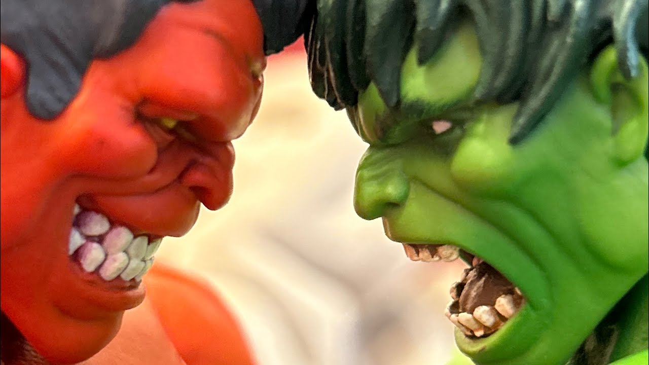 Hulk Vs Red Hulk Stop Motion Youtube