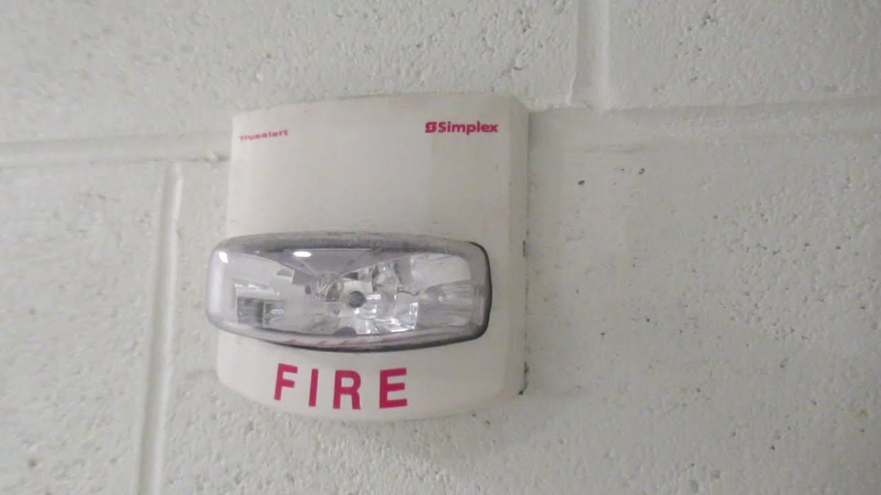 Simplex Truealert Fire Alarm Strobe Youtube