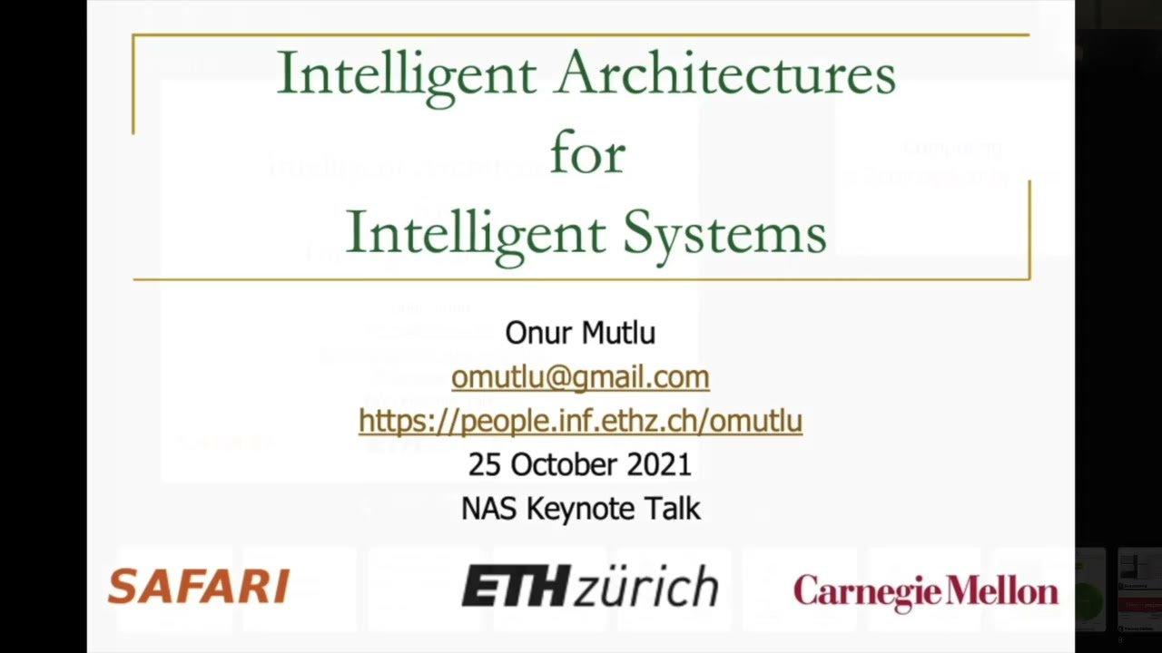 Onur Mutlu Intelligent Architectures For Intelligent Systems Ieee