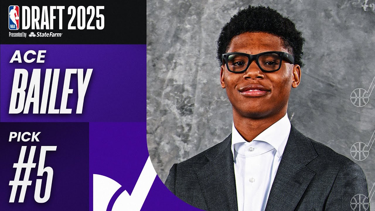 Ace Bailey Goes 5 Overall By The Utah Jazz In The 2025 Nba Draft