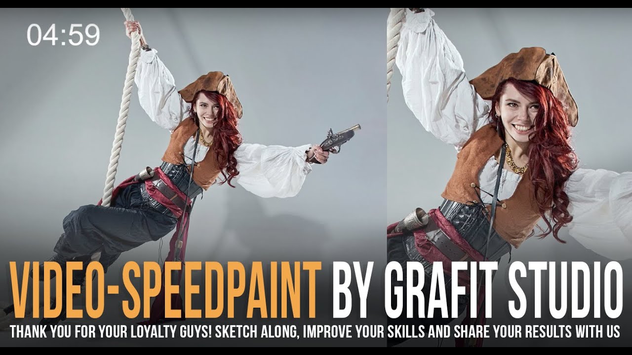 Grafit Studio First Video Speedpaint Youtube