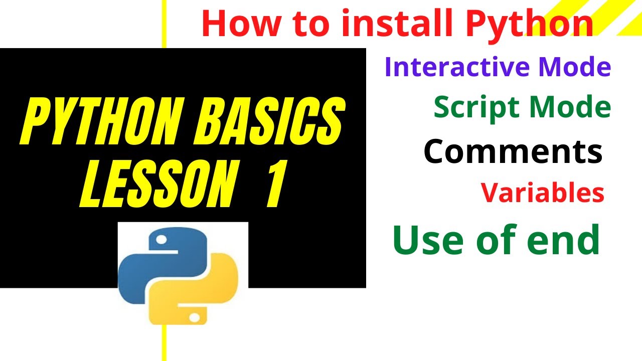 Python Basics Course Lesson 1 Getting Started With Python Cbse
