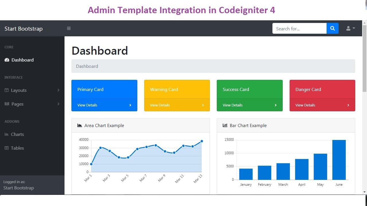 Dashboard Codeigniter Bootstrap At Charles Nunnally Blog