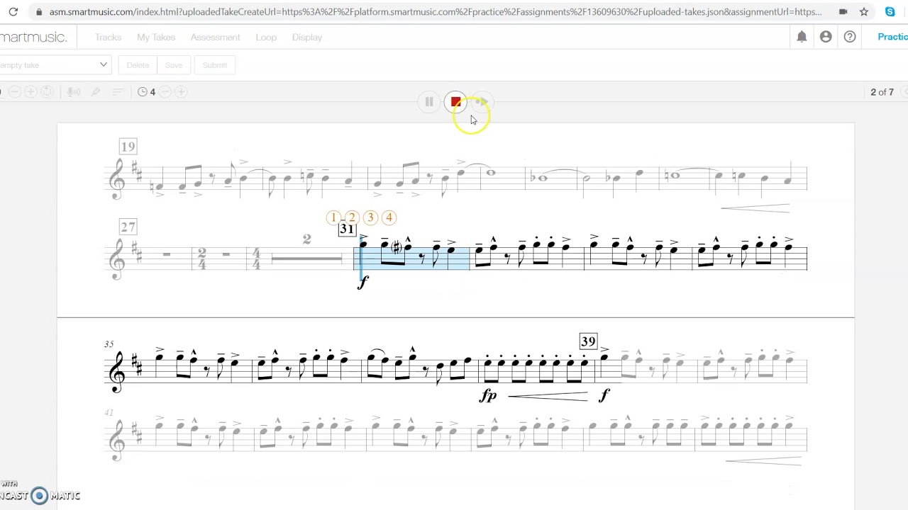 Smartmusic Recording Youtube
