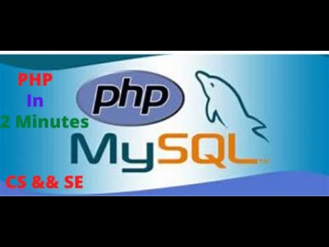 Learn Php In Just 2 Minutes 2020 Youtube