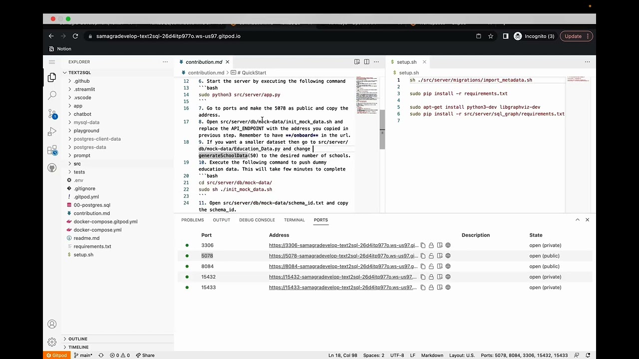 Github Samagra Development Text2sql
