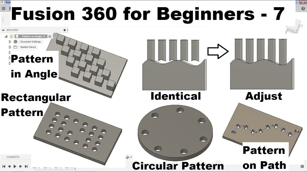 Fusion 360 Tutorial For Beginners 7 Fusion 360 Rectangular And