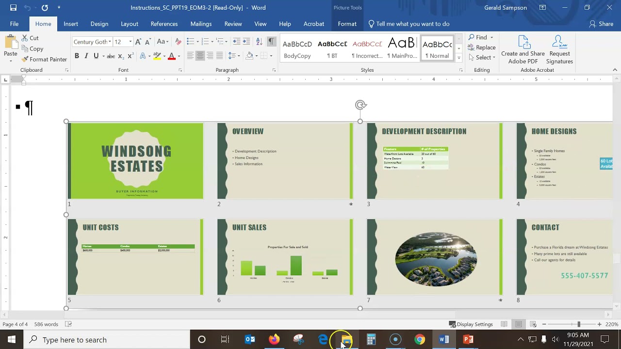 Cs110 Powerpoint Module 3 End Of Module Project 2 Youtube