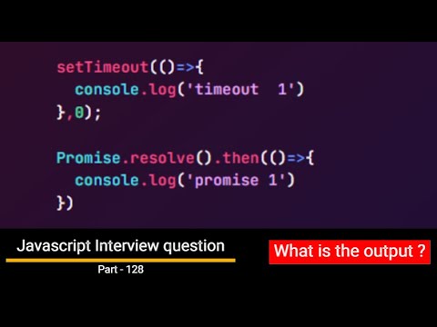 Javascript Output Based Interview Question Part 128 Coding