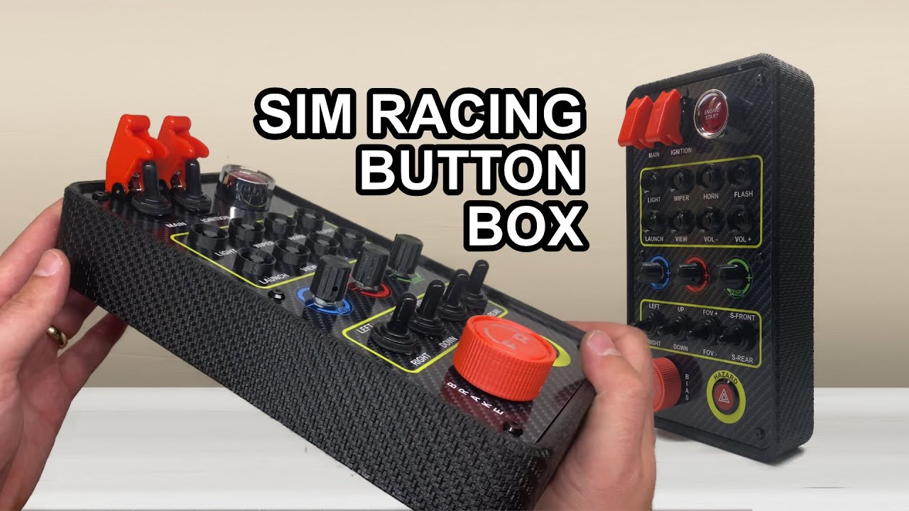 3d Printed Sim Racing Button Box For Diy Enthusiasts ёящм Youtube