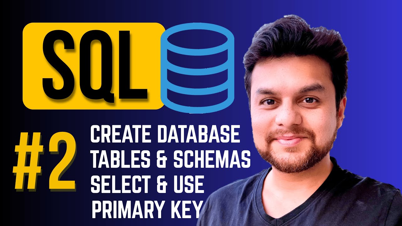 Sql Tutorial Part 2 Database Tables Primary Key Select Use