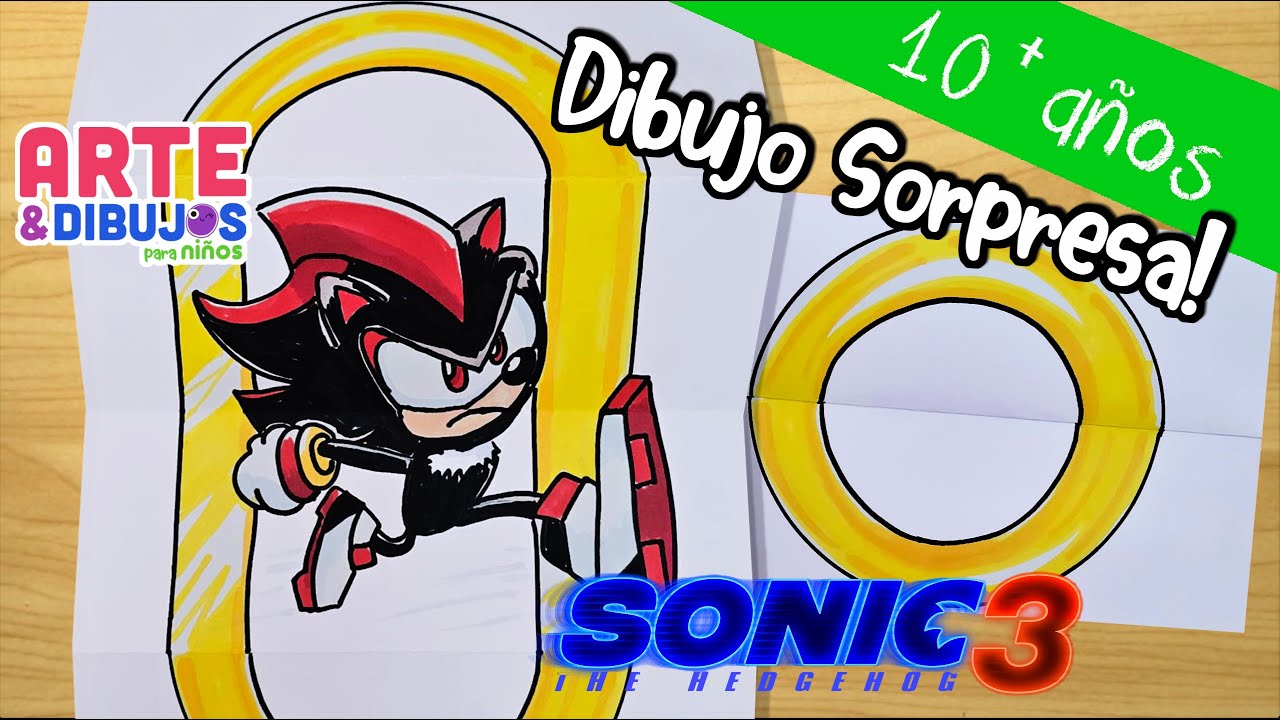 Como Dibujar A Shadow Sonic 3 Dibujo Sorpresa Arte Y Dibujos Para