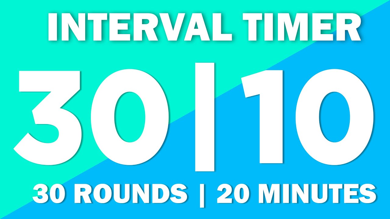 30 Second 10 Second Rest Interval Timer Hiit Youtube