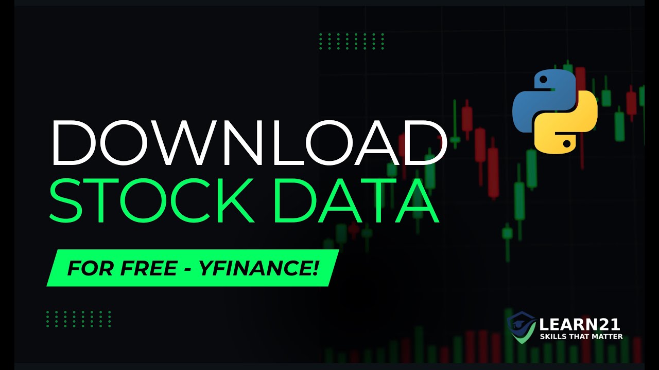 Download Any Stock S Data For Free Using Yfinance Python Library Youtube