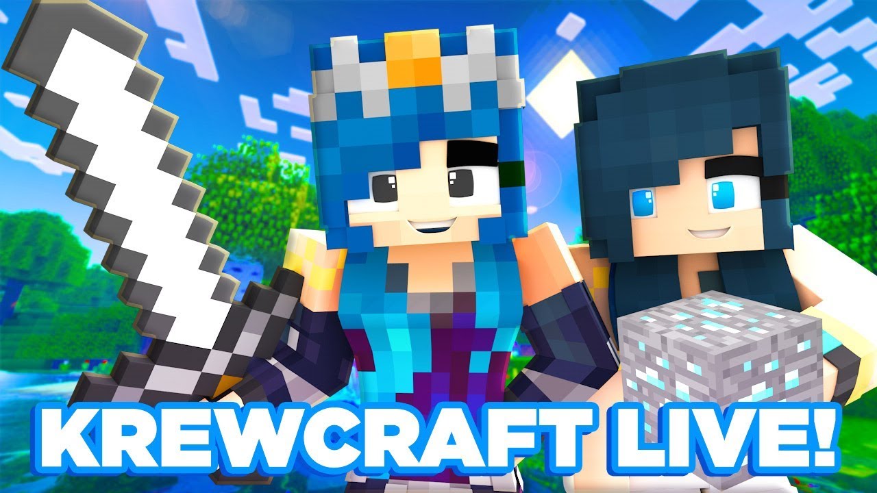 Krewcraft Live W Itsfunneh Youtube