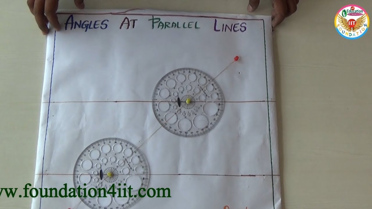 Angles At Parallel Lines Maths Project Youtube