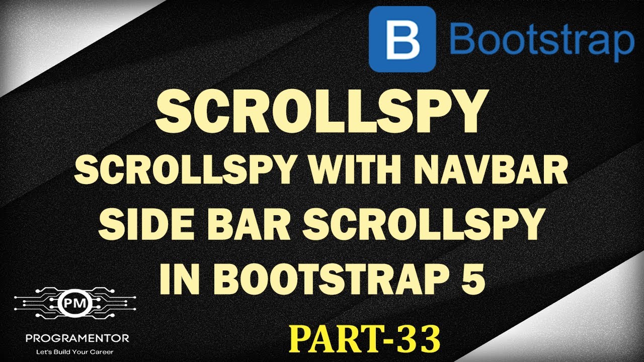 33 Bootstrap 5 Scrollspy Sidebar Scrollspy Scrollspy With