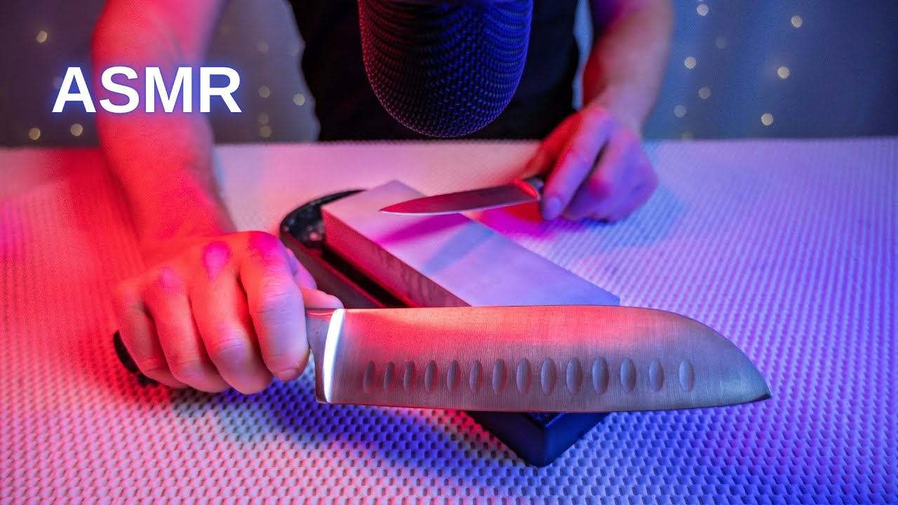 Asmr Knife Sharpening Scratching Sounds No Talking Youtube