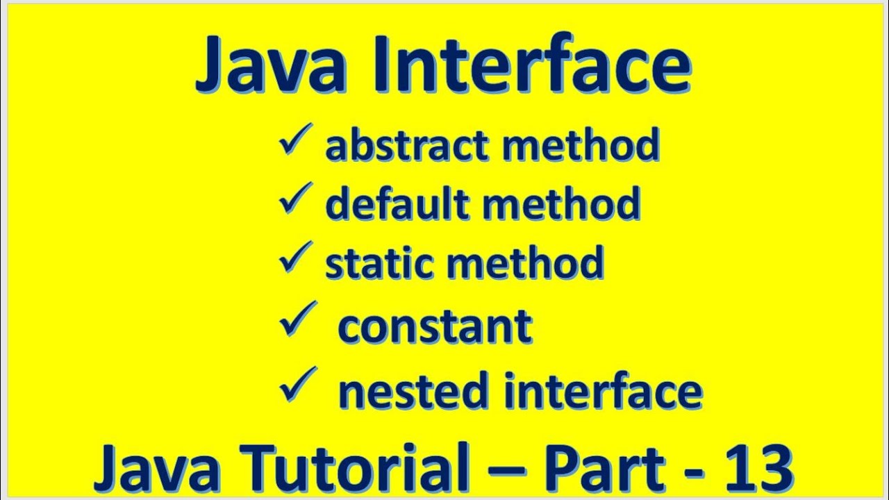 Interface Java Static Method At Alan Riggins Blog
