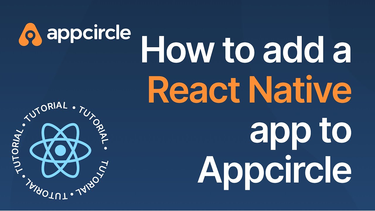 How To Add A React Native App To Appcircle Youtube