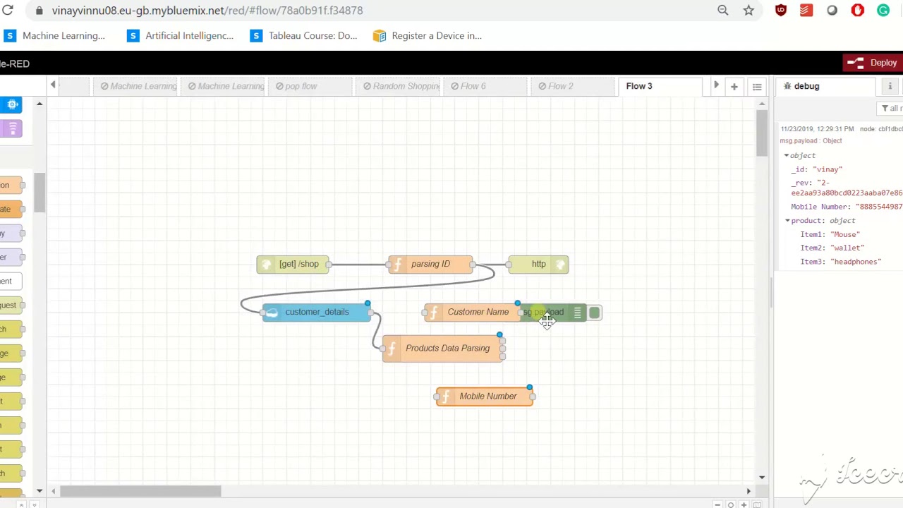 Retriveing Data From Cloudant Database With Http Request Youtube
