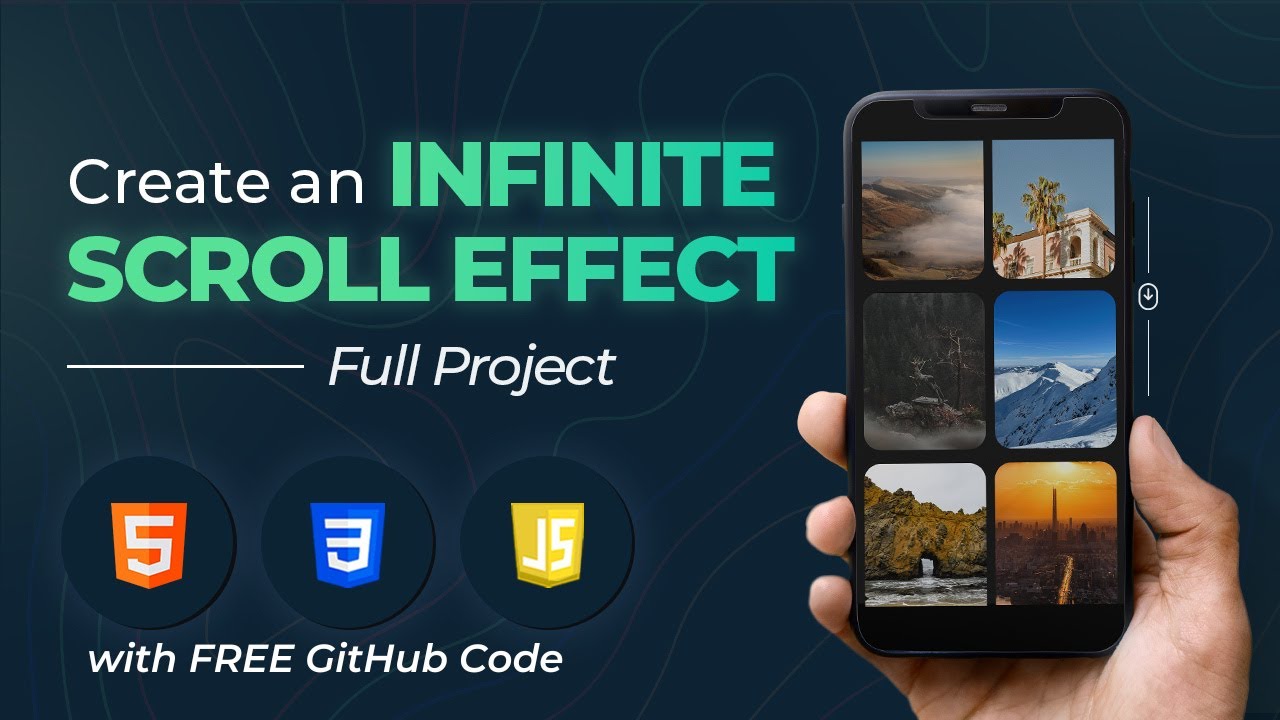Build Infinite Scroll Effect Using Html Css And Javascript Frontend