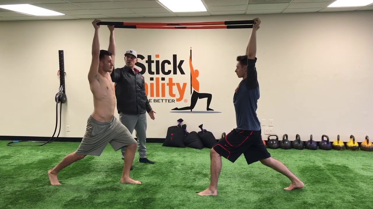 Shoulder Mobility And Lower Body Stability Stick Mobility Exercise