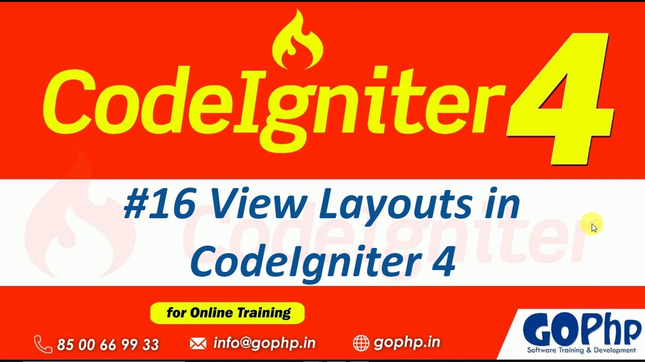 16 View Layouts Codeigniter 4 Youtube