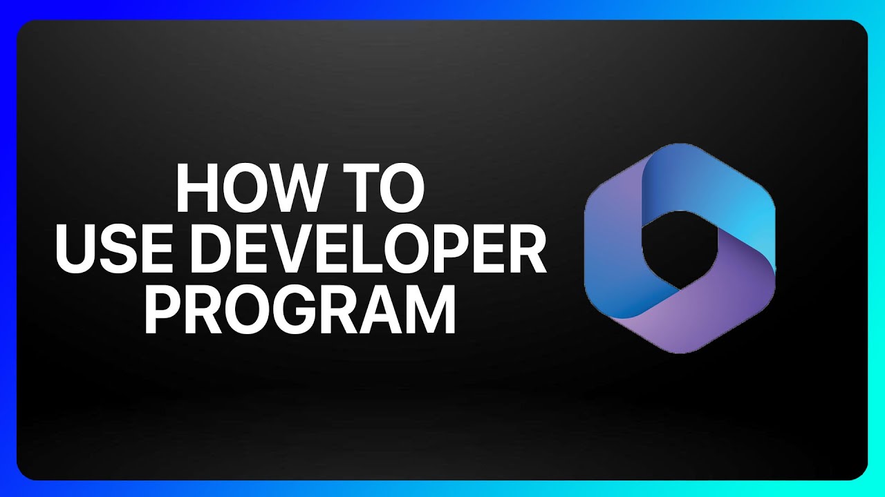 How To Use Microsoft 365 Developer Program Tutorial Youtube