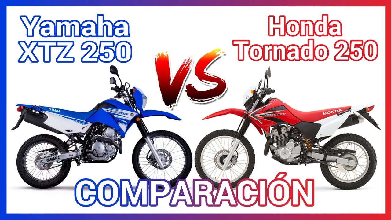 Yamaha Xtz 250 Vs Honda Tornado 250 Comparacion Youtube