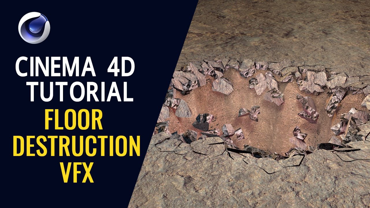Floor Destruction Vfx Cinema 4d Tutorial Youtube