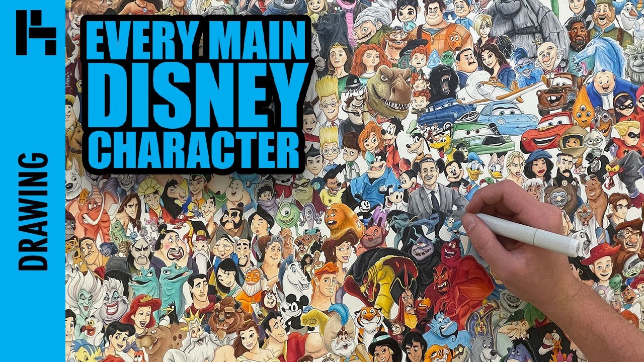 Walt Disney Cartoons Character Drawings The Evolution Of Disney