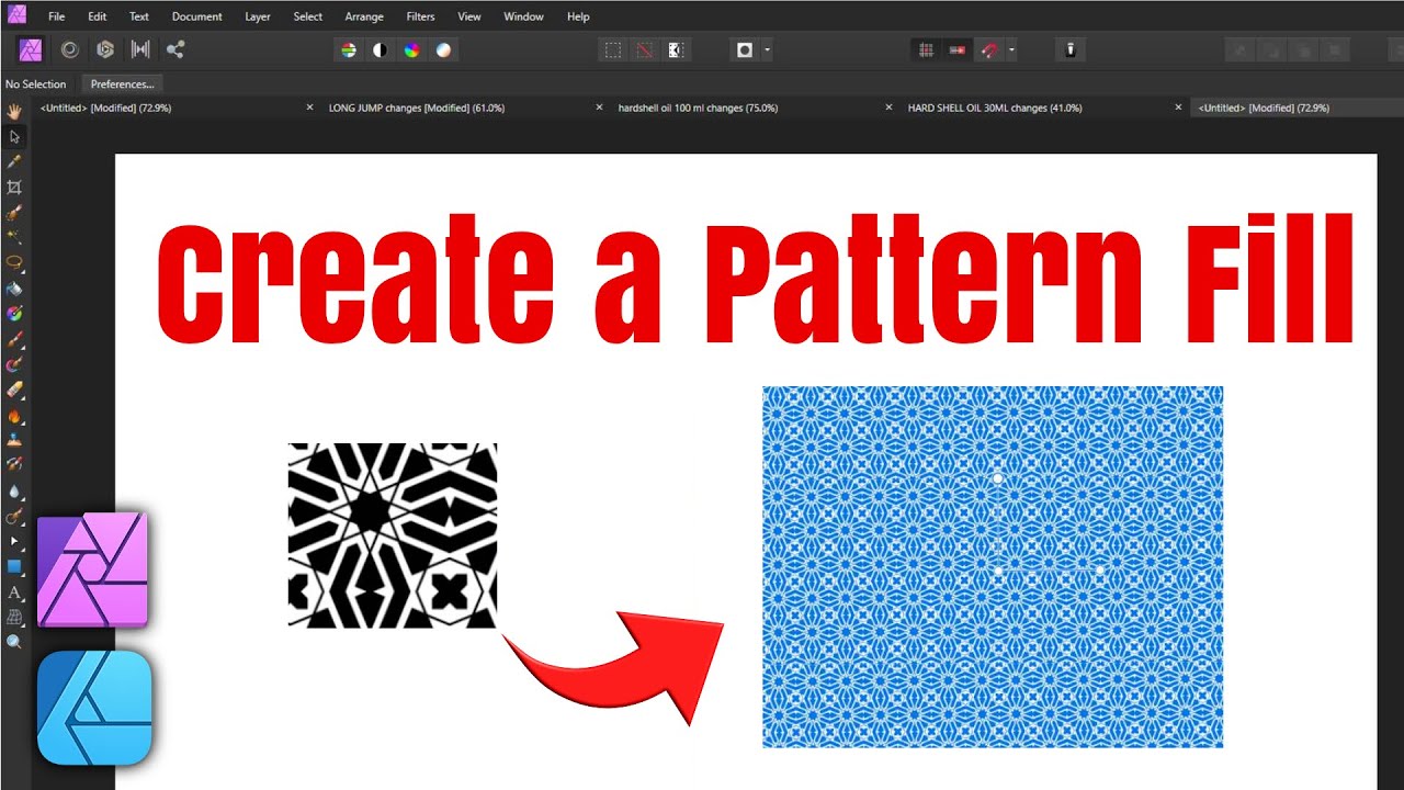 How To Create A Pattern Fill In Affinity Photo Or Designer Serif