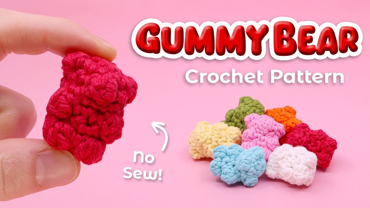 Crocheted Gummy Bears Beginner Amigurumi Crochet Pattern Youtube