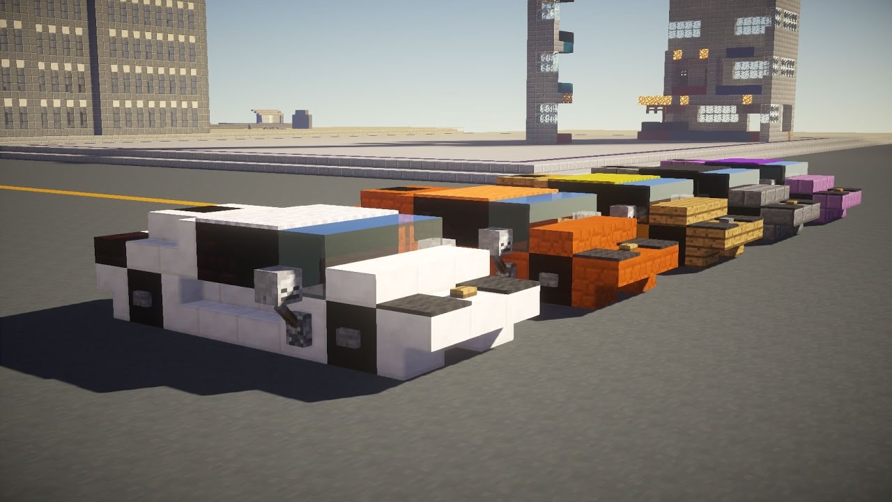 Minecraft Lamborghini Sports Car Tutorial Youtube
