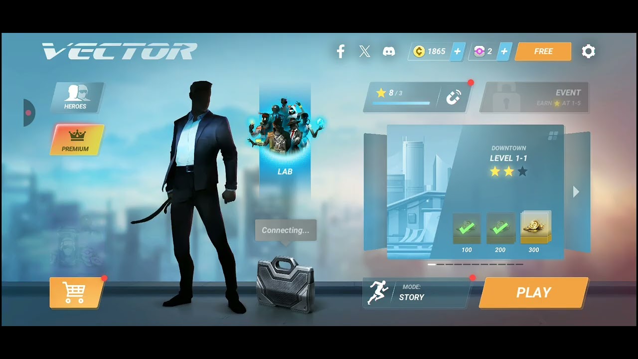 Vector Gameplay Walkthrough Part 1 Downtown Level 1 6 Ios