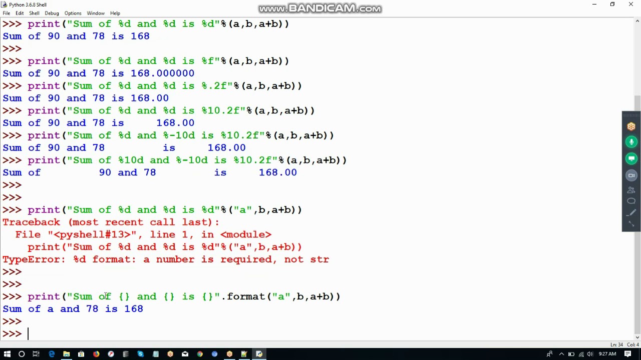 Python 3 Tutorial 021 Format Print Output Using Format Padding