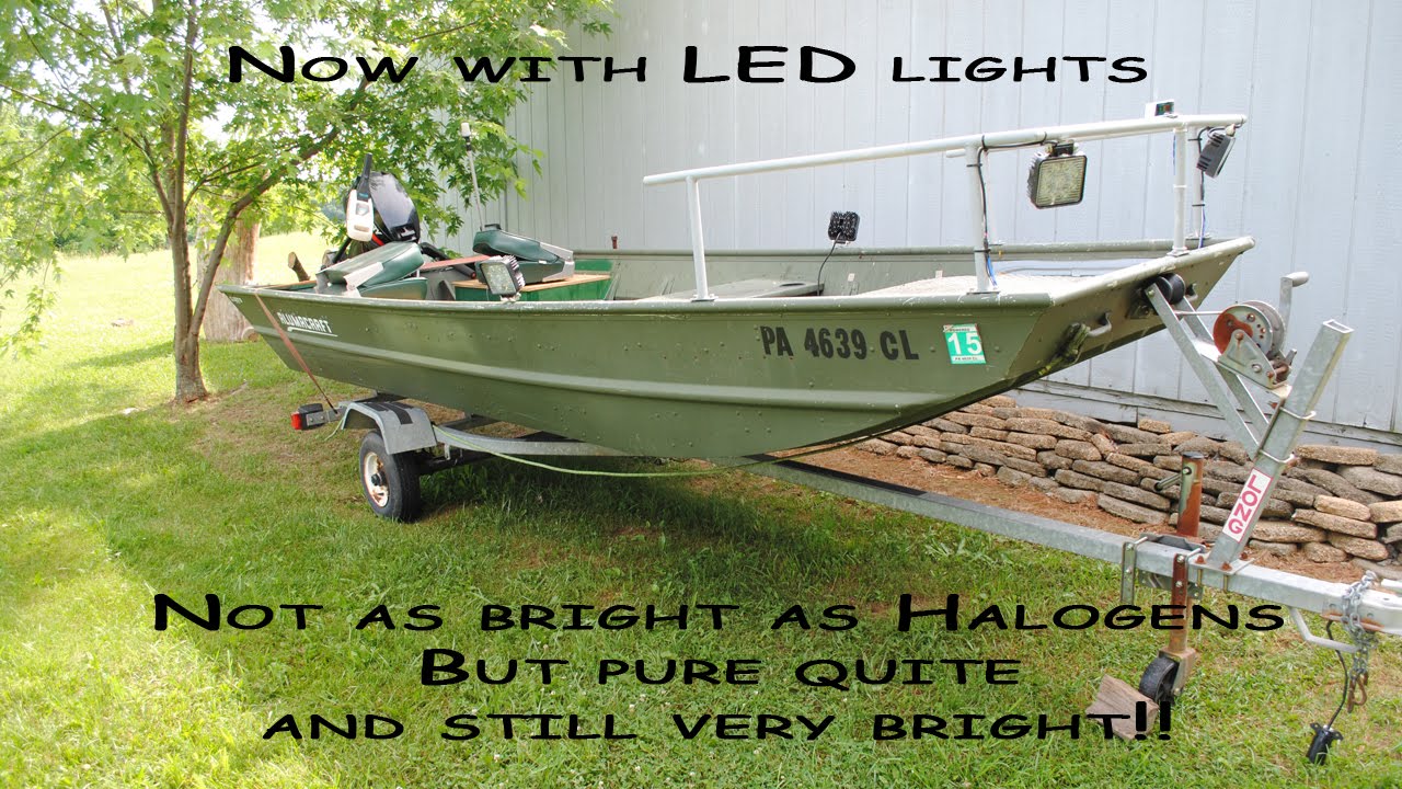 How We Built Our Bowfishing Jon Boat We Have Since Switched To Led