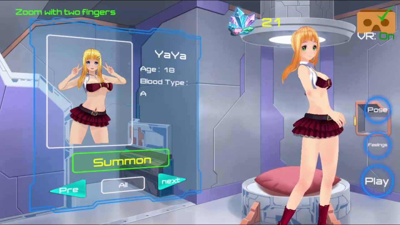 Waifu 3d Vr Anime Girl Youtube